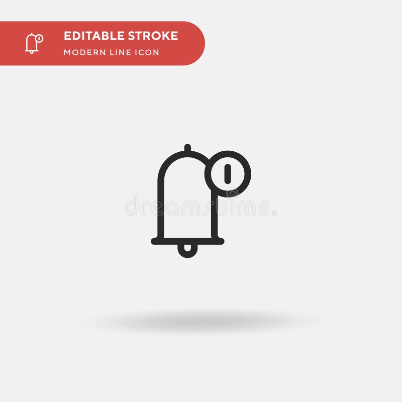 Notification Simple Vector Icon. Illustration Symbol Design Template ...