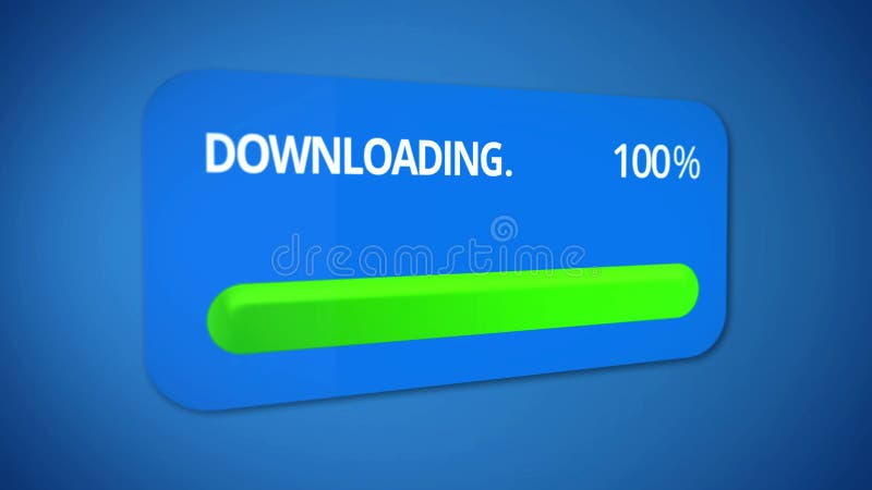 Notification about Successful Download Process, Status Bar Totally ...