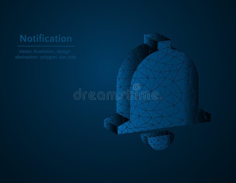 Bell Icon in Trendy Flat Style Isolated on Grey Background ...