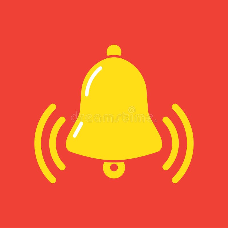 Notifications Call with Ringing Bell Stock Vector - Illustration of ...