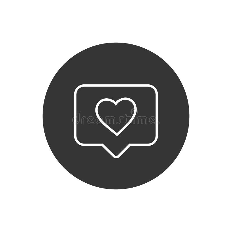 Notifications Icon. Like Line Icon Vector Stock Vector - Illustration ...