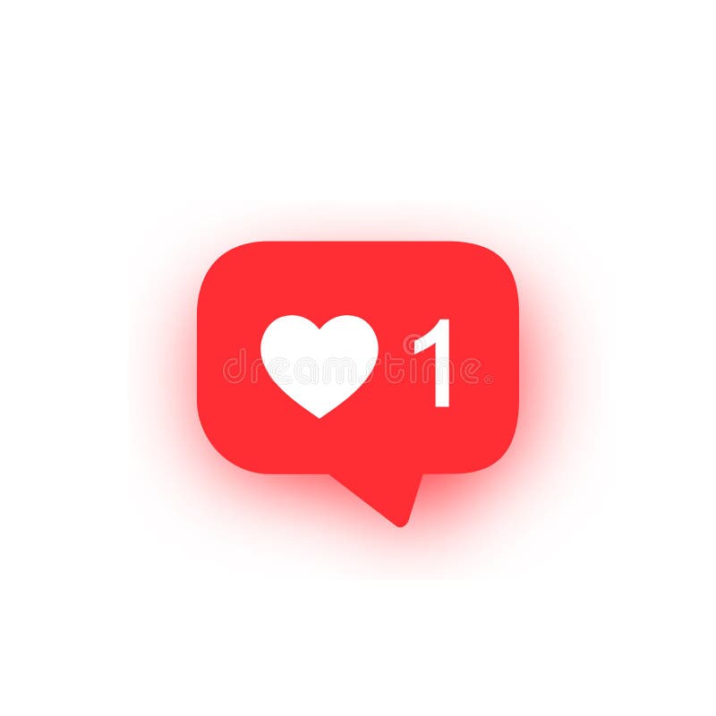 Like and Heart Icons for Live Stream Video Chat Likes Background Vector ...