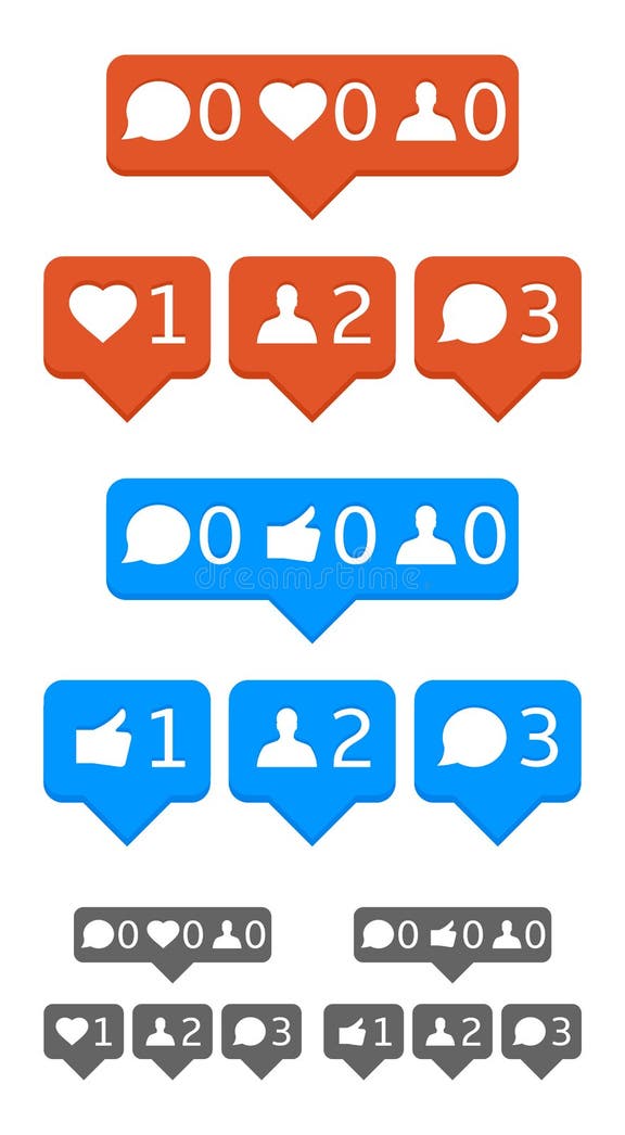 Notifications stock vector. Illustration of comment, marketing - 60206039