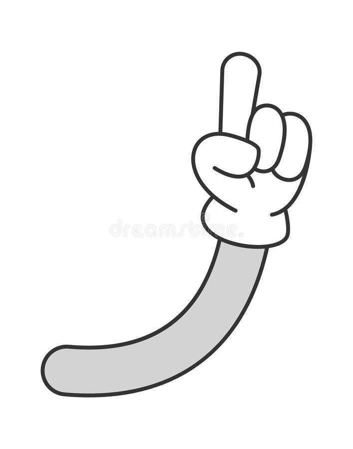 Noting Thinking Comic Hand Gesture Stock Vector - Illustration of emoji ...