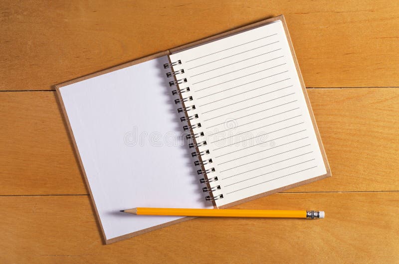 Notizblock Mit Einem Bleistift Stockbild - Bild von ausbildung, blatt ...