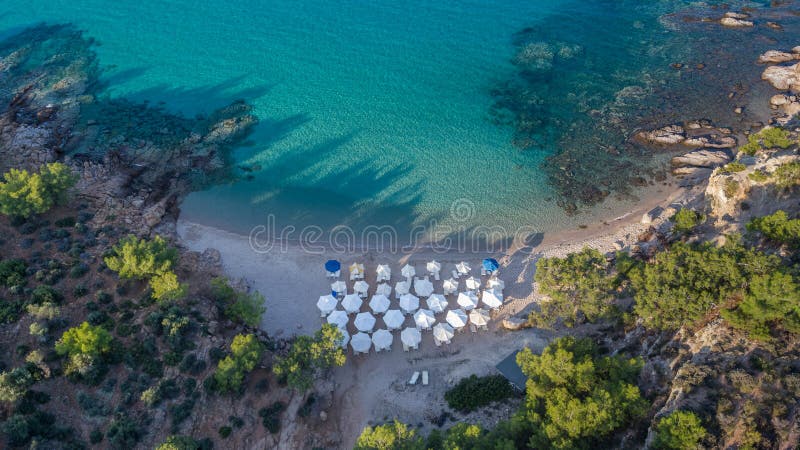 Notos Beach. Thassos Island, Greece Stock Image - Image of beach, sand ...