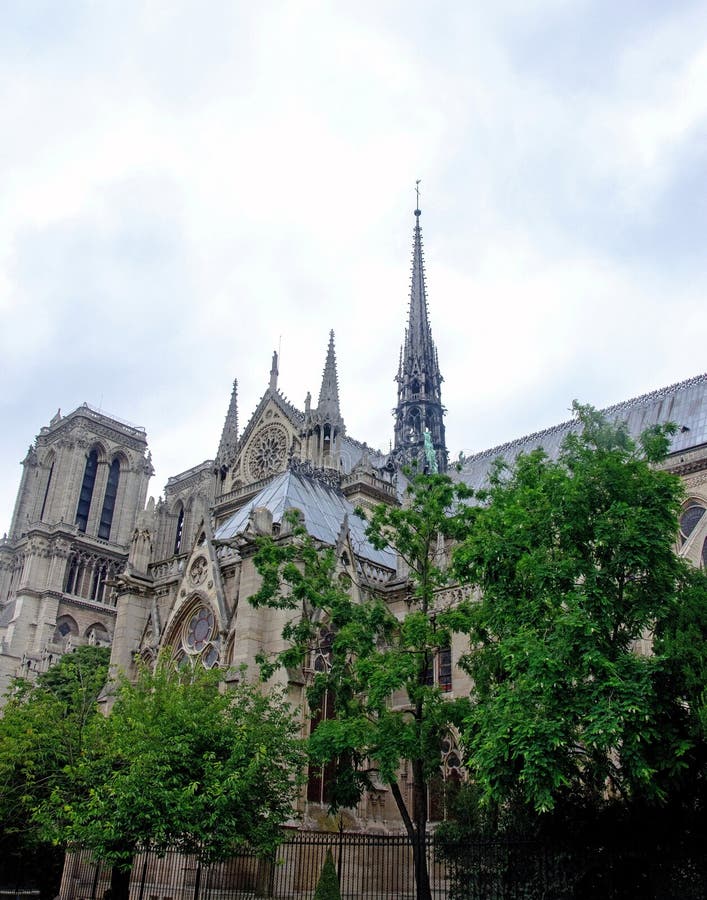 Notre Dame De Paris, Famous Catholic Cathedral, a Monument of History ...