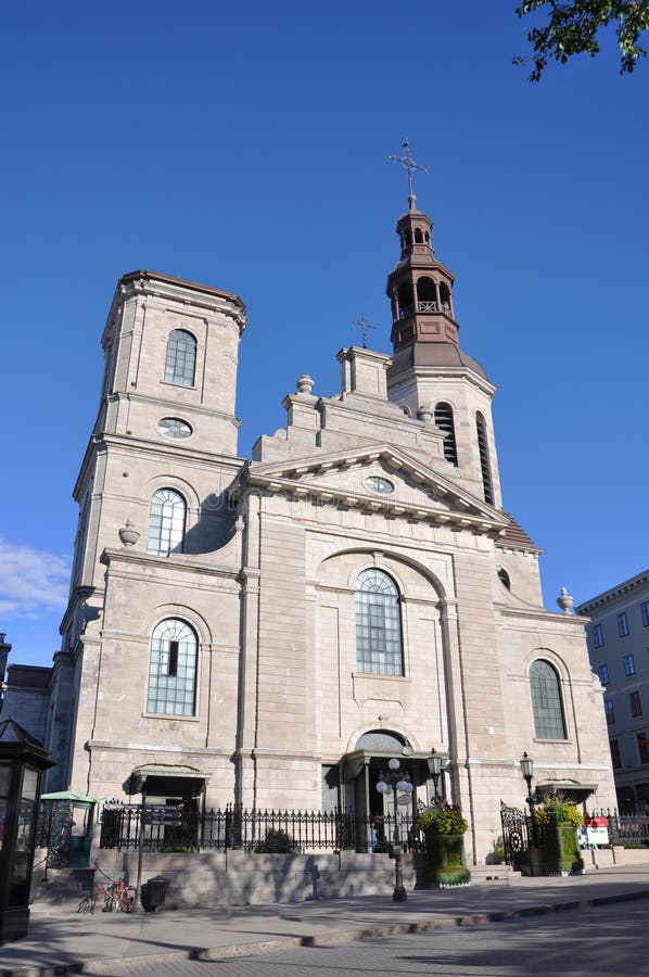Notre-Dame De Quebec Cathedral, Quebec City, Canada Stock Photo - Image ...