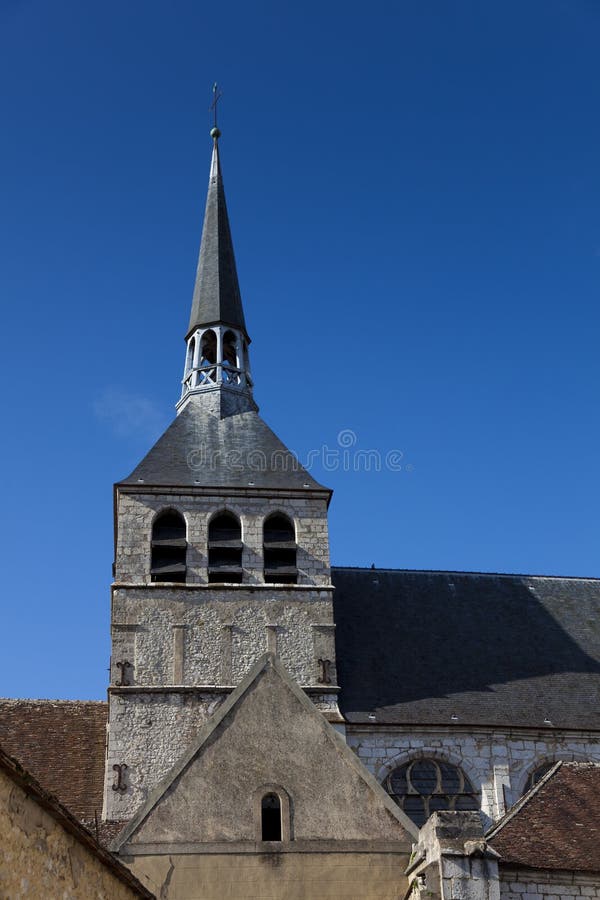 Notre-Dame-du-Val Tower in Provins Stock Image - Image of medieval ...