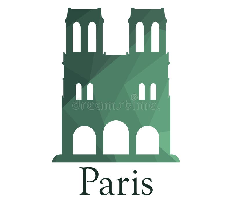 Notre Dame Icon Illustrated Stock Illustrations – 6 Notre Dame Icon ...