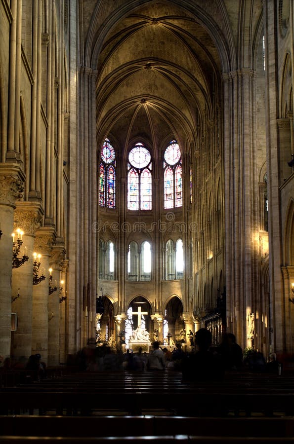 Ruit Van Gotische Kerk in Parijs Stock Foto - Image of frankrijk ...