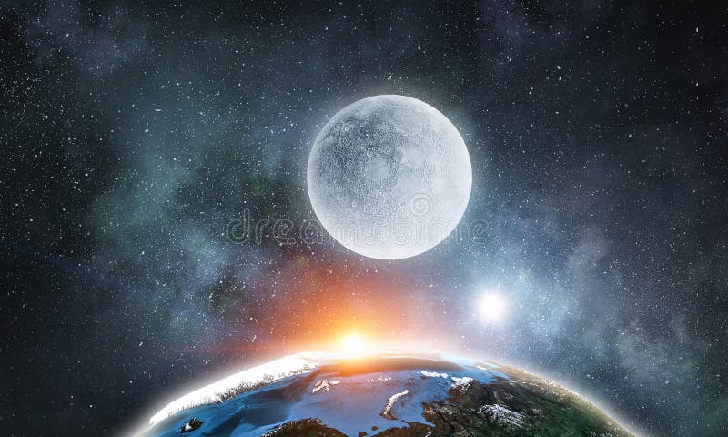 Notre univers unique photo stock. Image du orbite, géographie - 102306478