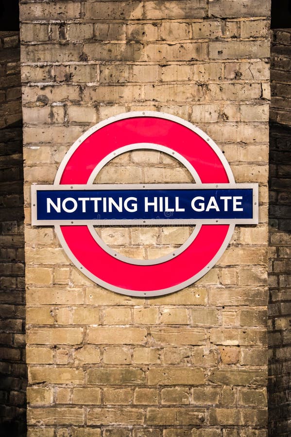 Notting hill gate editorial stock image. Image of travel - 48999694