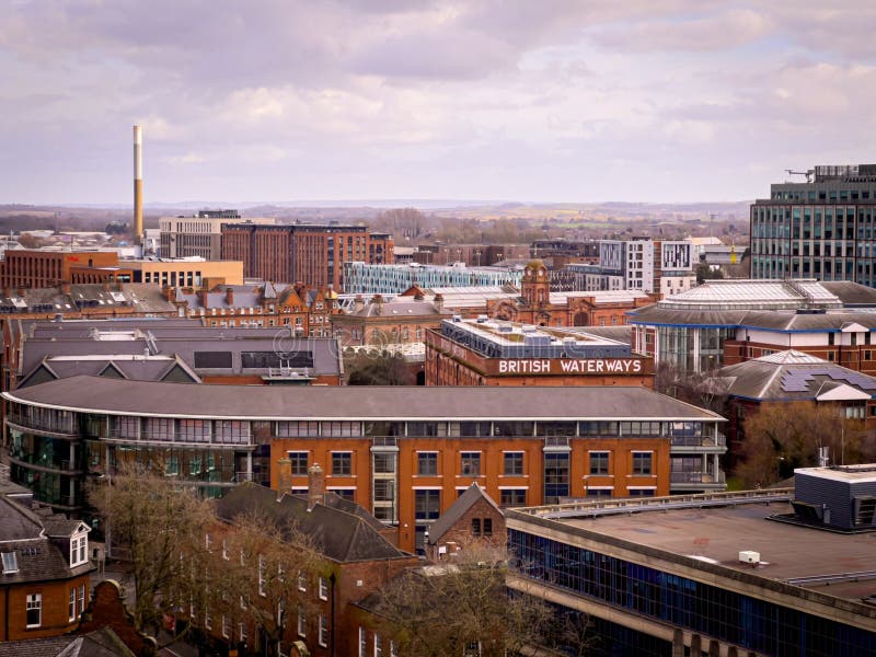 View of Nottingham from the Castle Editorial Image - Image of view ...
