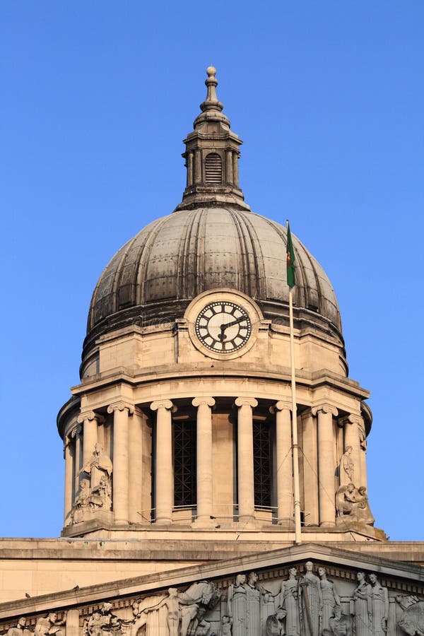 Nottingham Council House stock image. Image of kingdom - 14889305