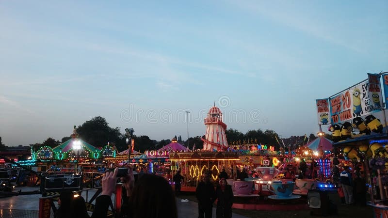 Nottingham Goose Fair editorial stock image. Image of night - 60344079