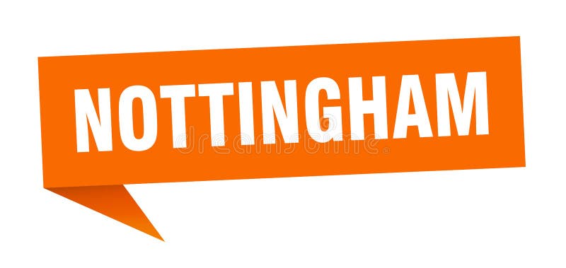 Nottingham Sticker. Nottingham Signpost Pointer Sign Stock Vector ...