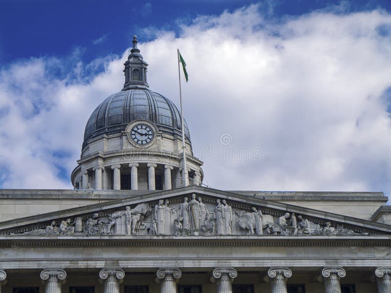 Nottingham Town Hall stock image. Image of stone, city - 925311
