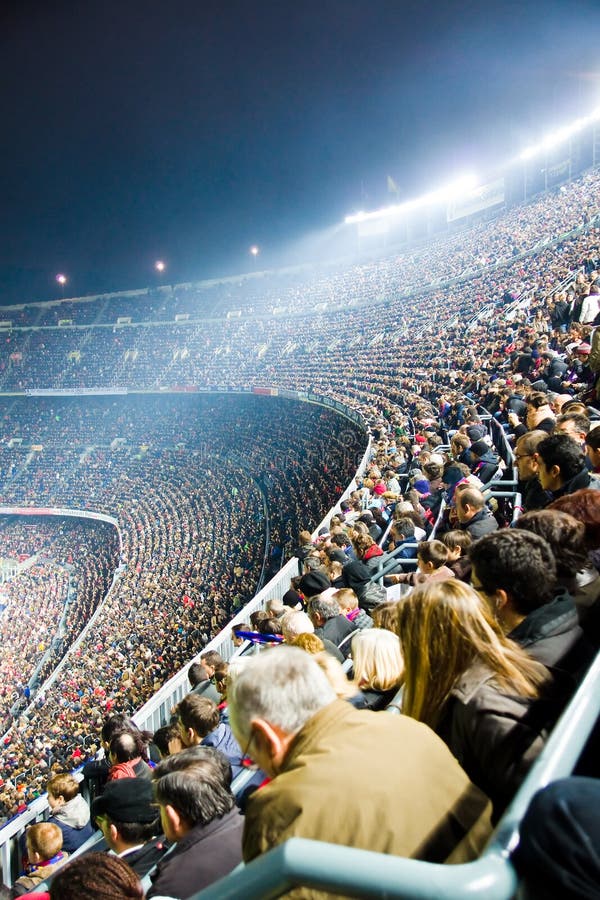 Camp Nou Stadium editorial stock photo. Image of tribunes - 61054458