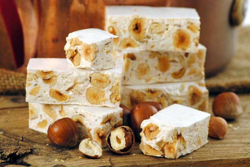 Nougat stock photo. Image of food, rustic, delicious - 28081904