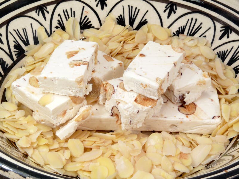 Nougat stock image. Image of nougat, softnougat, white - 5837763
