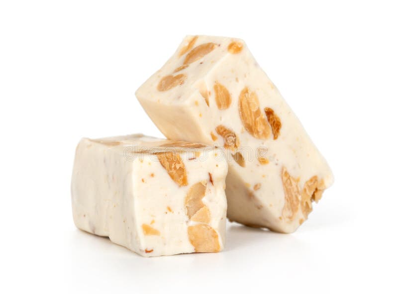 Nougat with nuts stock image. Image of food, festive - 26445189