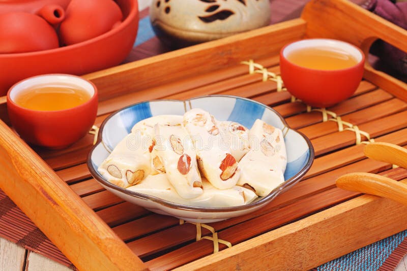 Nougats stock photo. Image of sweet, white, nougats, nuts - 77701948