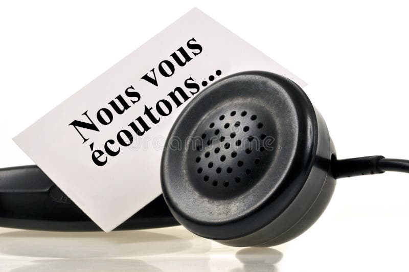 J'écoute vous illustration stock. Illustration du oreille - 61156832