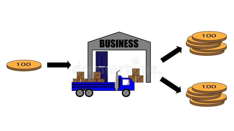Making a Profit through Business Version 2 Stock Illustration ...