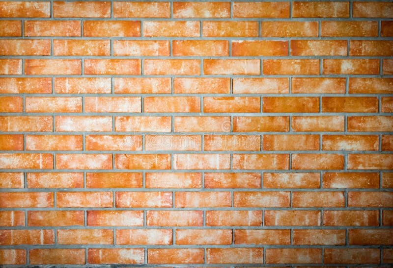 Nouvelle Texture Orange De Mur De Briques Image stock - Image du ...