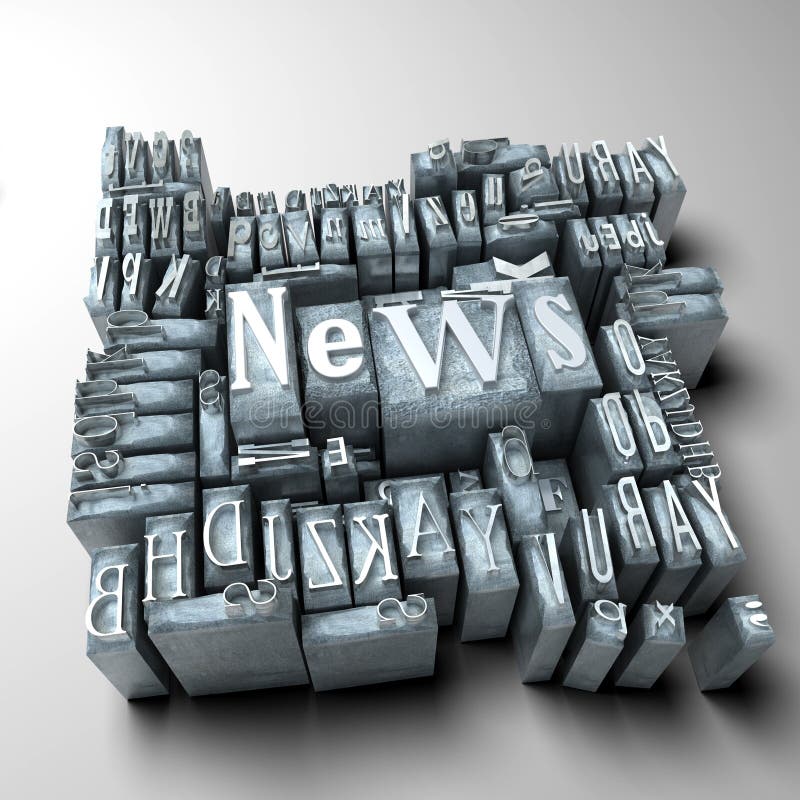 Texte De Papier De Nouvelles Illustration Stock - Illustration du ...
