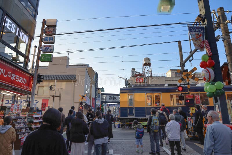 Nov 29 2023 Area in Front of the Togoshi Ginza Station Editorial ...