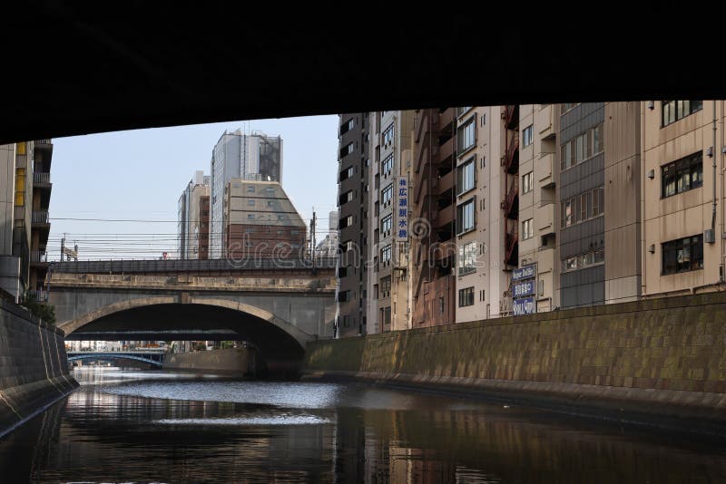 Nov 27 2023 Kandagawa River with Mansei Bridge at Japan Editorial Stock ...