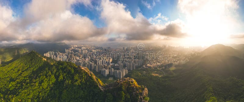 16 Nov 2022 the Kowloon View from Lion Rock Mountain, HK Stock Image ...