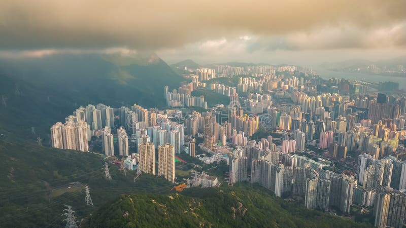 16 Nov 2022 the Kowloon View from Lion Rock Mountain, HK Stock Photo ...