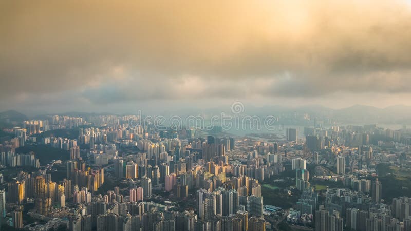 16 Nov 2022 the Kowloon View from Lion Rock Mountain, HK Stock Image ...