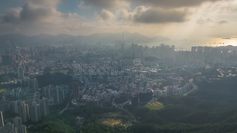 16 Nov 2022 the Kowloon View from Lion Rock Mountain, HK Stock Photo ...