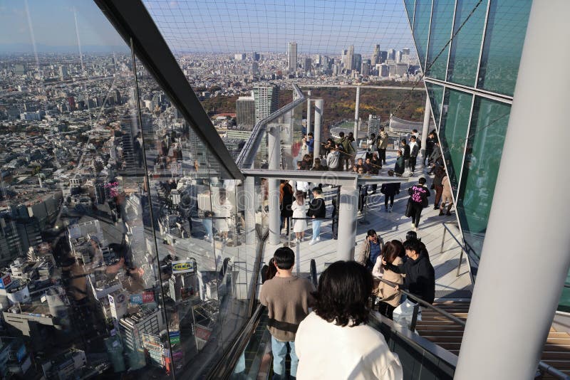 A Largest Rooftop Viewing Space in Tokyo Nov 29 2023 Editorial Photo ...