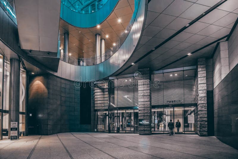 Nov 27 2023 the Office Lobby and Cityscape in Downtown Area Editorial ...