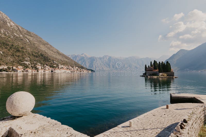9 Nov 2018 Perast Town in the Bay of Kotor, Montenegro. Stock Photo ...