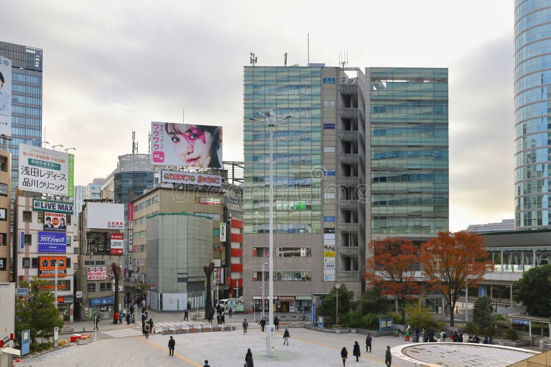 Nov 27 2023 the Scenery in Front of Gotanda Station Editorial Image ...