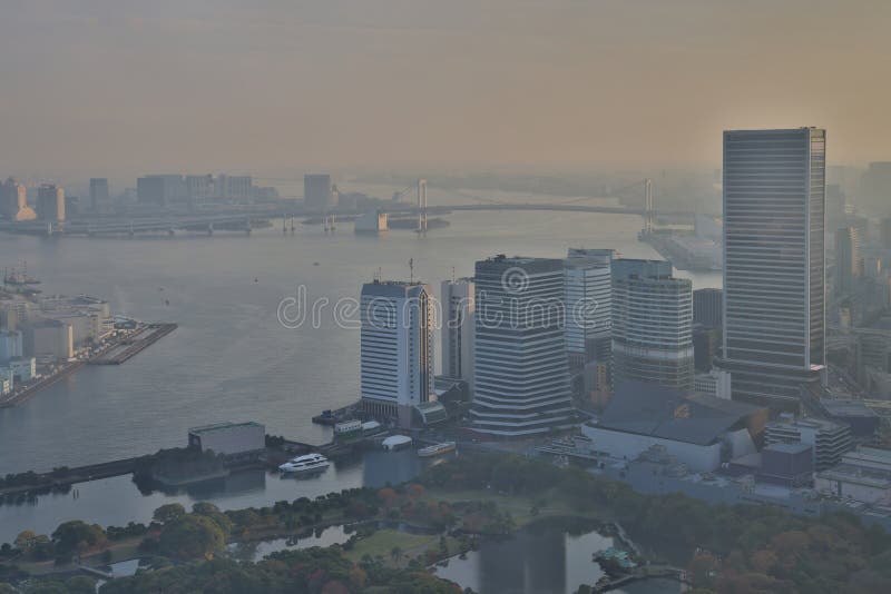 Nov 27 2023 the Skyline of the Harumi, Tokyo Japan Editorial Photo ...