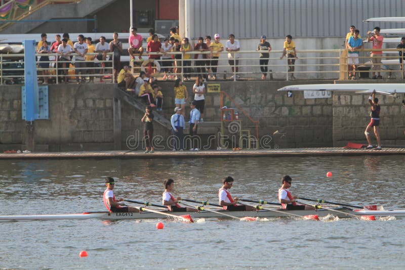 Team Rowing To the at Shek Mun, Hk 5 Nov 2011 Editorial Image - Image ...