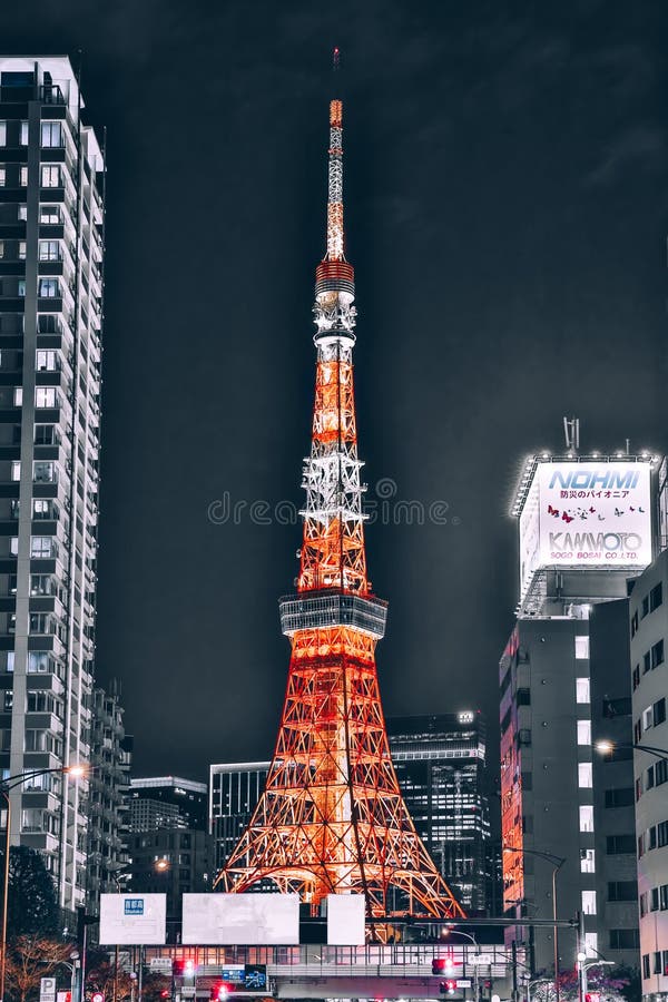 Nov 29 2023 TOKYO Cityscape at Dusk with Tokyo Tower Editorial Image ...