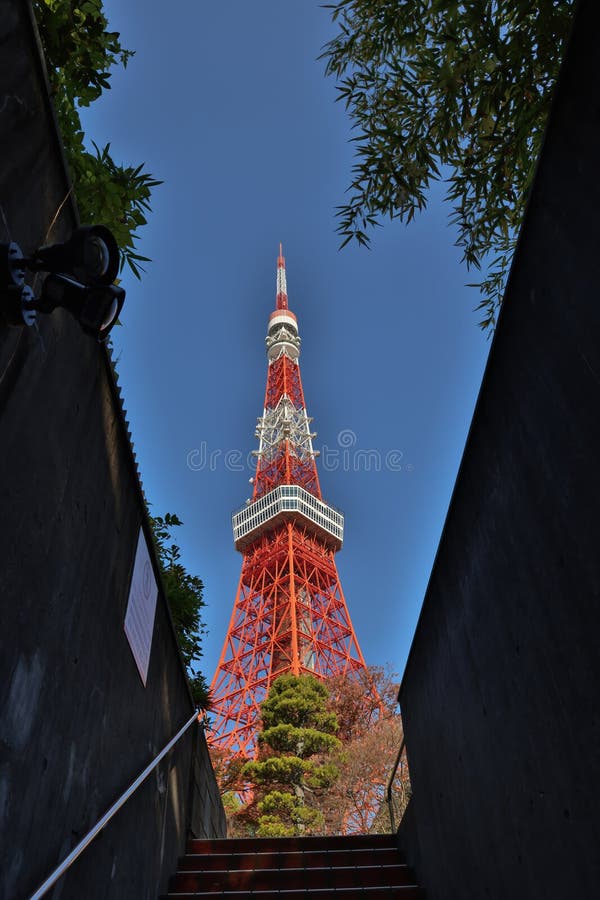 Nov 28 2023 Tokyo Tower, Japan. at a Passageway in Tokyo, Japan ...