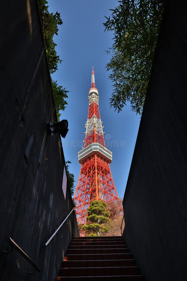 Nov 28 2023 Tokyo Tower, Japan. at a Passageway in Tokyo, Japan ...