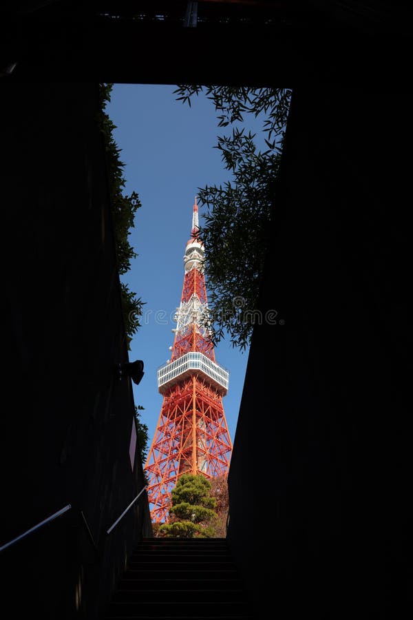 Nov 28 2023 a Tokyo Tower Structure View in Japan Editorial Photography ...