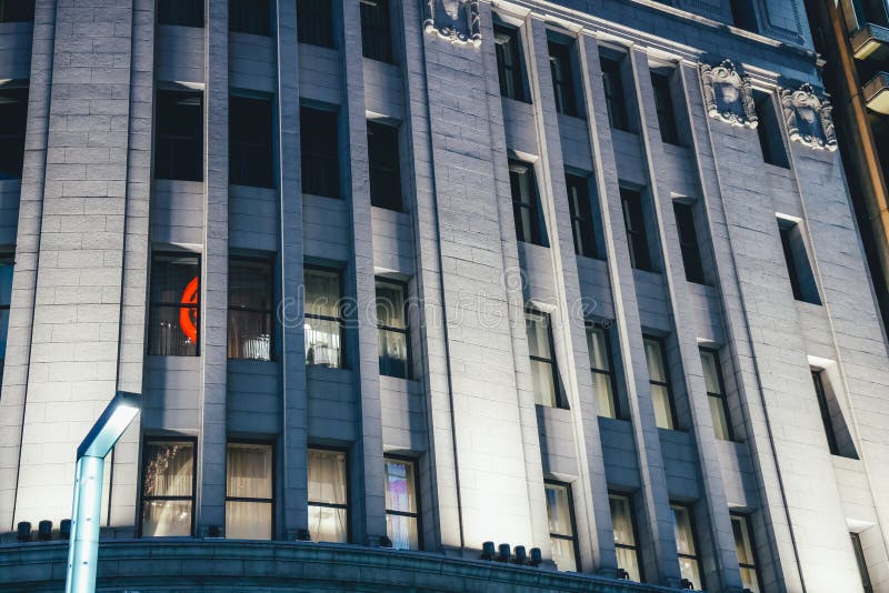Nov 26 2023 Wako Building with Landmark Clock Tower at Intersection ...
