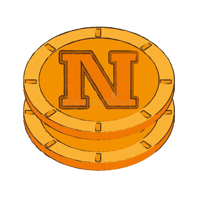 Novacoin Cryptocurrency Stack Icon Stock Illustration - Illustration of ...