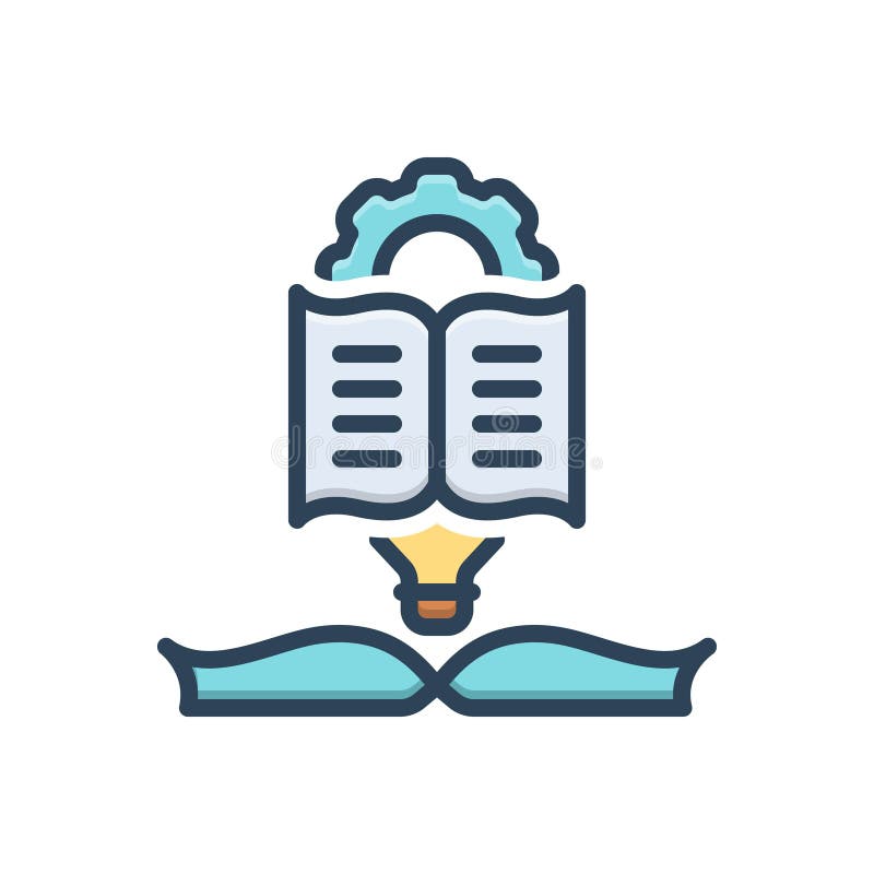 Color Illustration Icon for Novel Invention, Novel and Book Stock ...